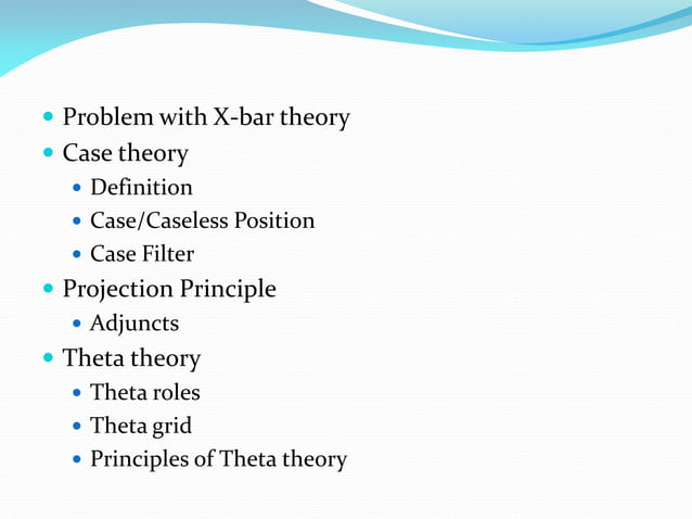 Structures in government binding Model | PDF