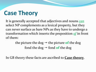 Structures in government binding Model | PDF