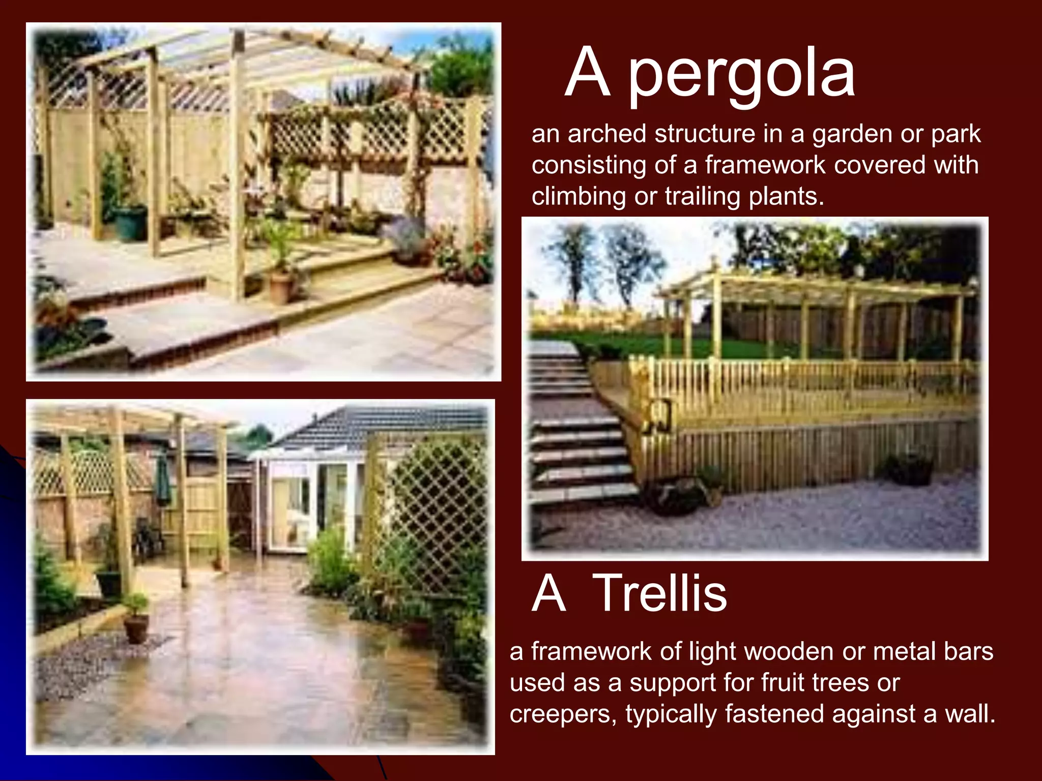 Landscapes: Structures in Landscaping | PPT