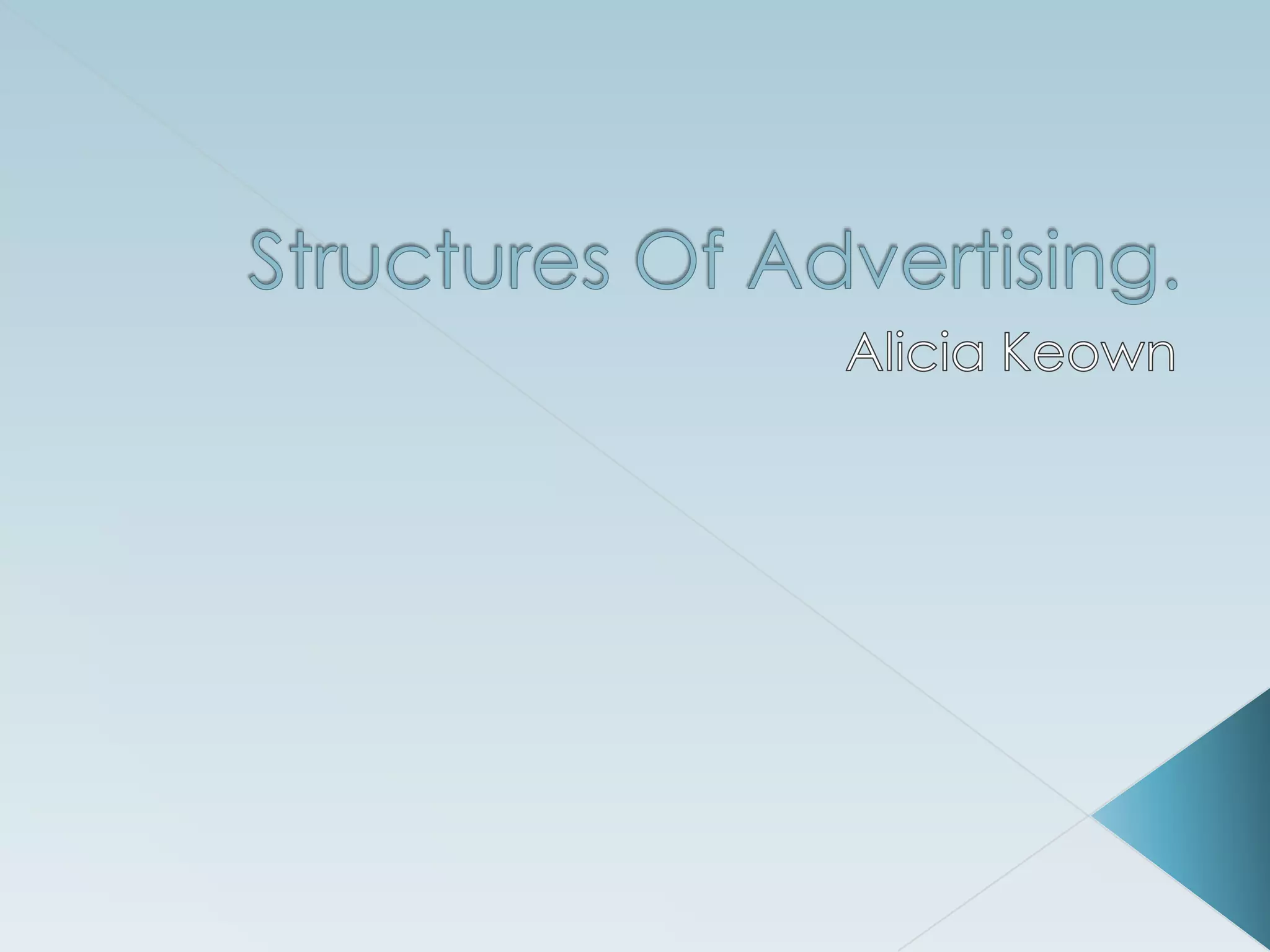 Structures of advertisingg | PPTX