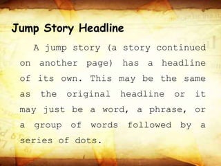 Structures of Headlines | PPTX