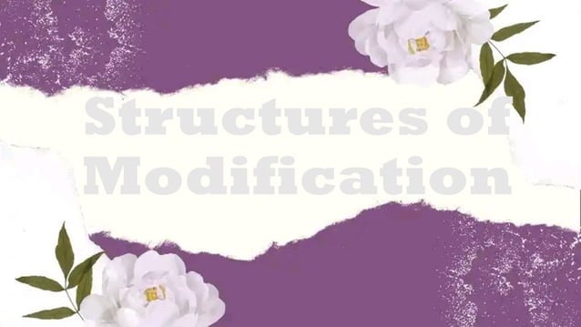 Structures of Modification omaira. pptx | PPTX