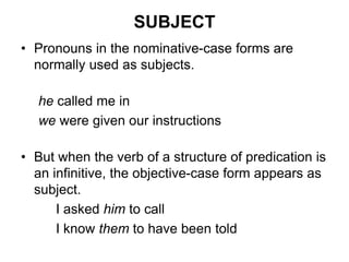 Syntactic Structure of Predication: An Instroduction | PPTX