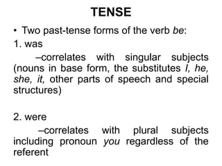 Syntactic Structure of Predication: Verb Classifications | PPTX