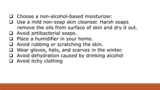 Structures of skin having different problems | PPTX