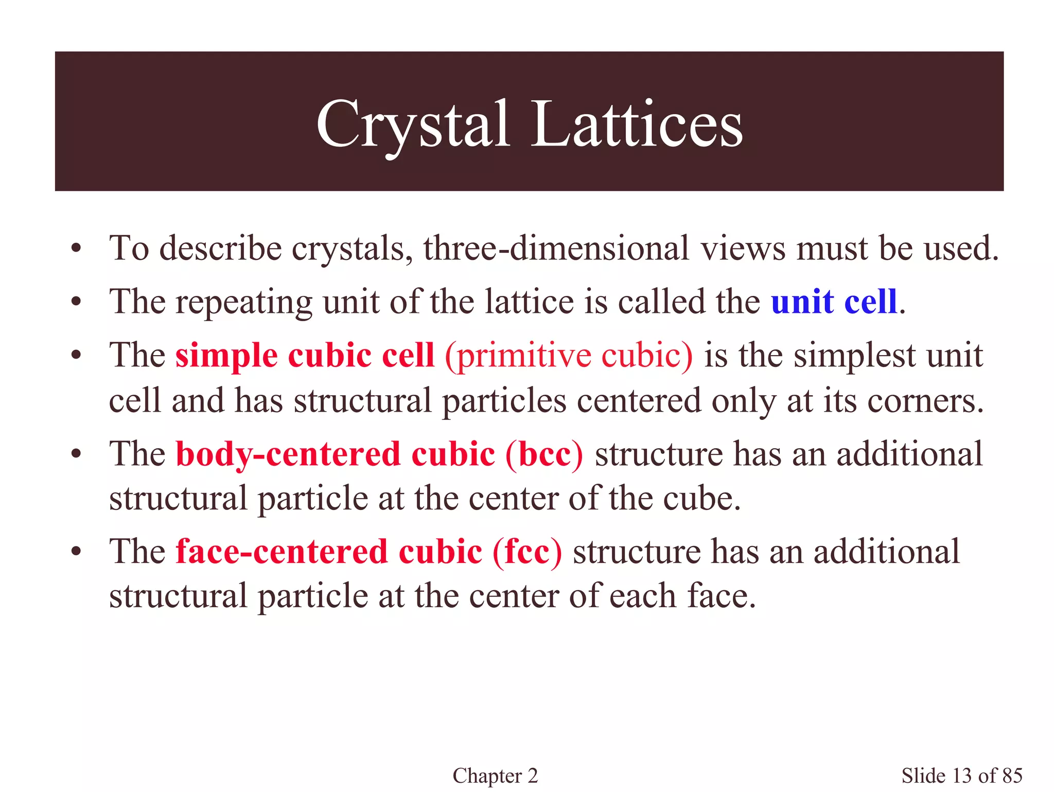 Structures of solids | PDF