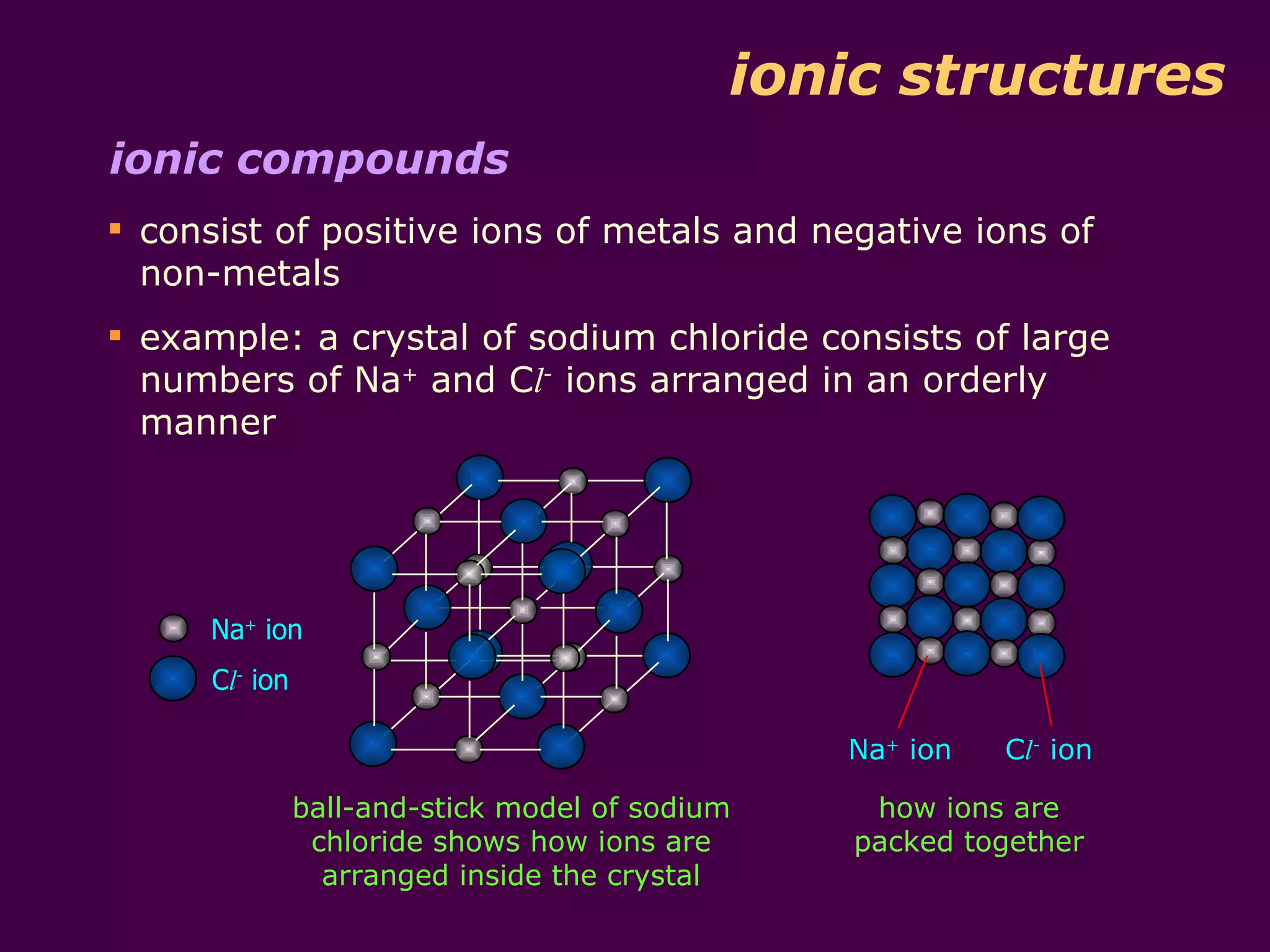 Structures of solids and other types of bonding | PPT