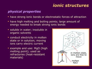 Structures of solids and other types of bonding | PPT