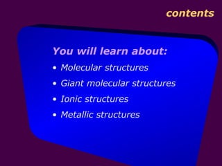 Structures of solids and other types of bonding | PPT