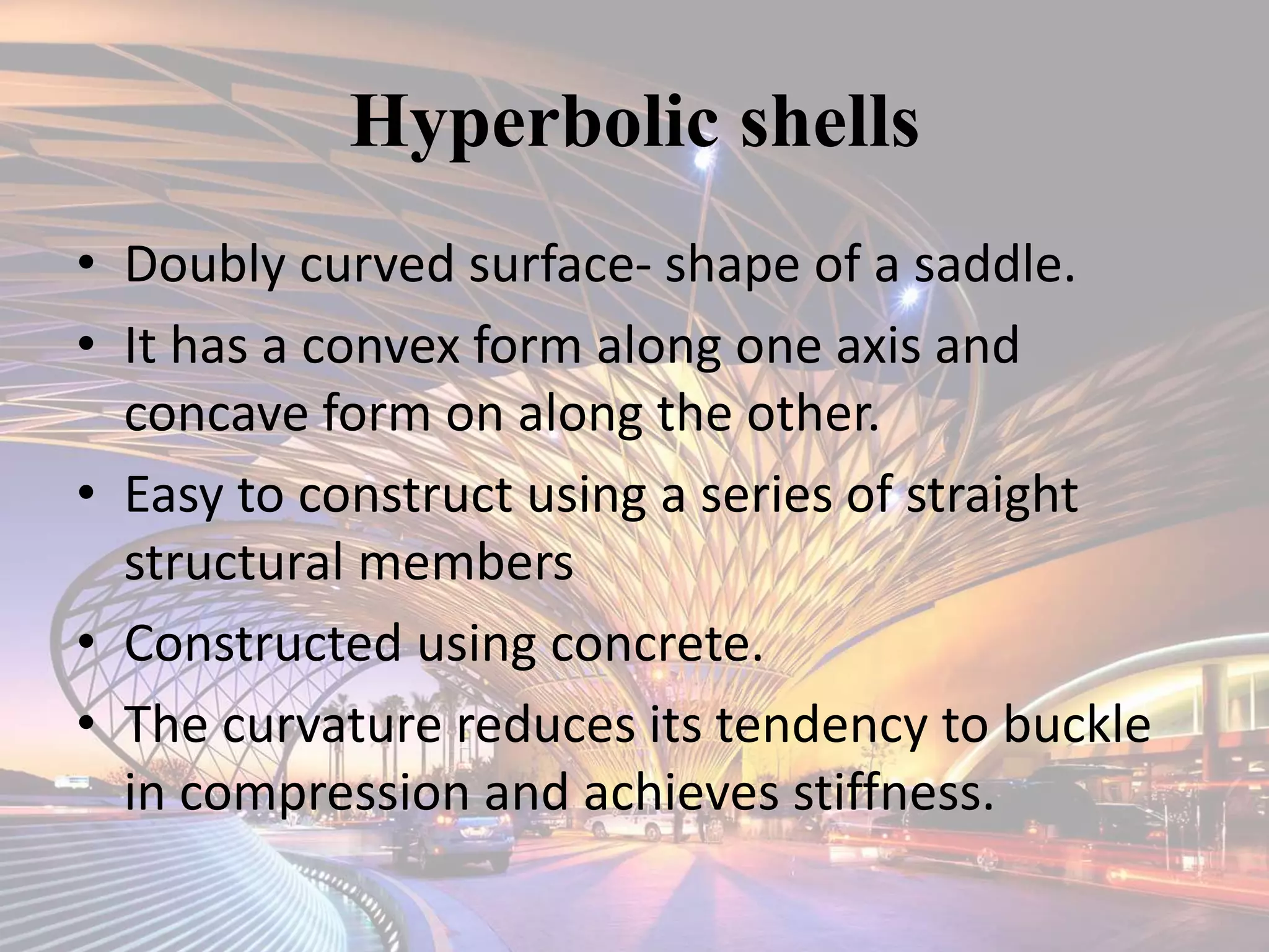 FOLDED PLATES AND SHELL STRUCTURES | PPTX