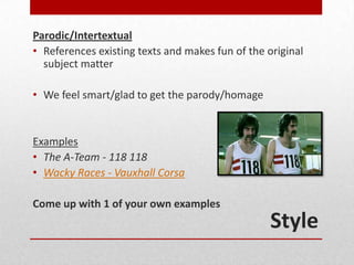 TV Ads - Form and Style | PPTX
