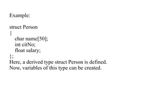 STRUCTURES_UNION.pptx | Programming Languages | Computing