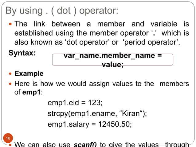 Structures and Unions | PPTX | Programming Languages | Computing