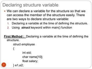 Structures and Unions | PPTX | Programming Languages | Computing