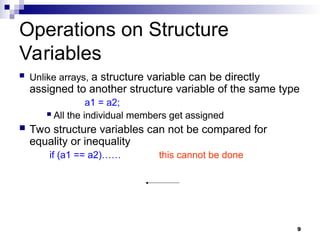 Structures and Unions in C-Language with Examples.ppt | Programming ...