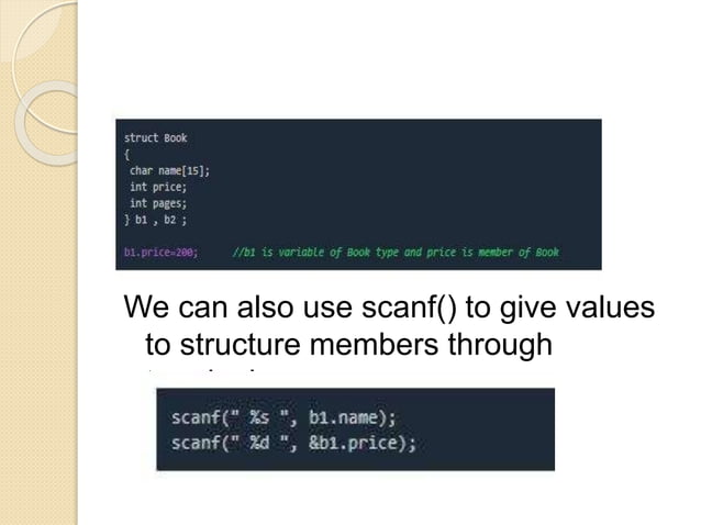 Structures in c language | PPTX | Programming Languages | Computing