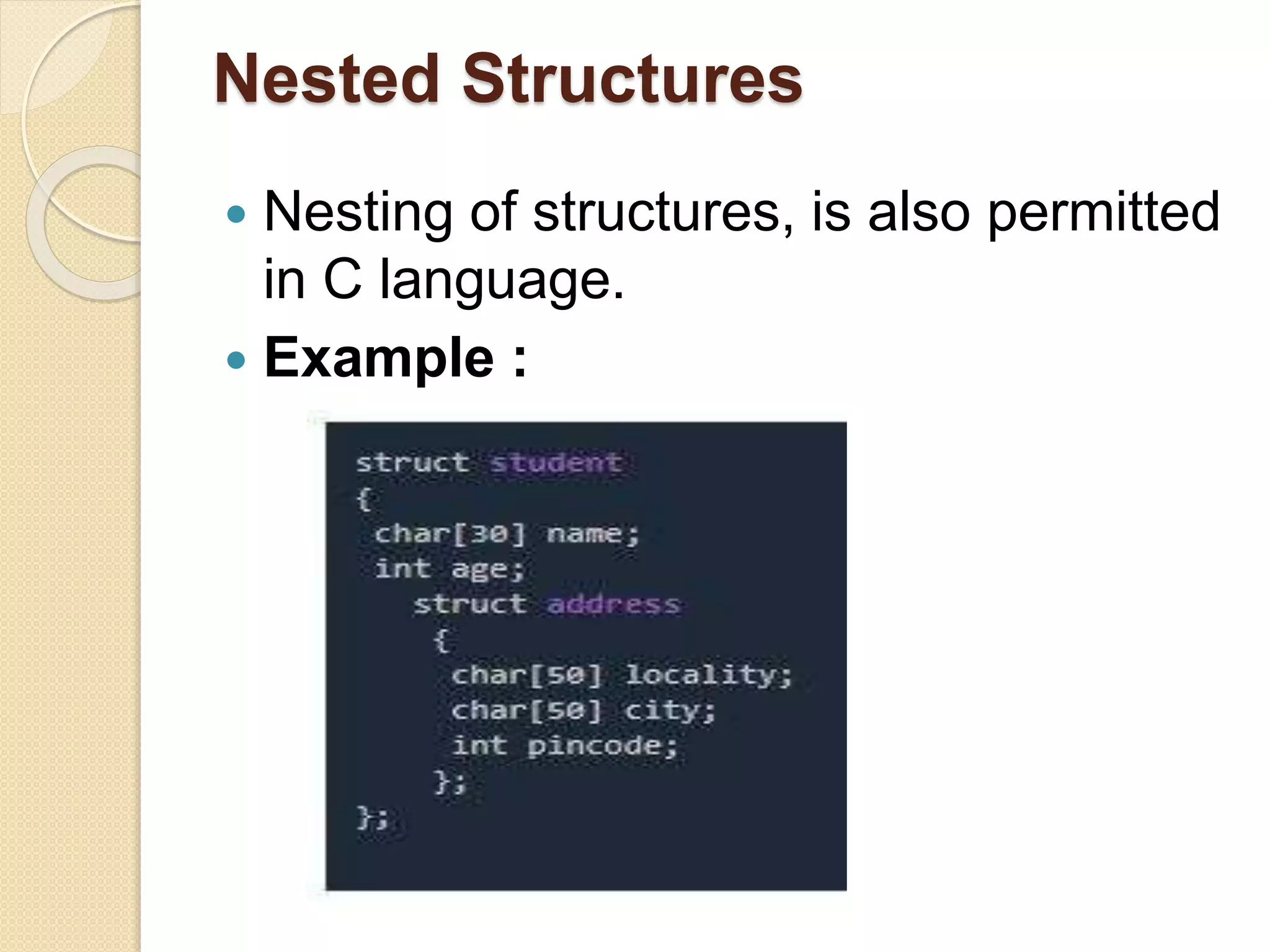 Structures in c language | PPT