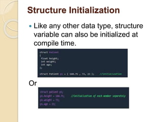 Structures in c language | PPTX