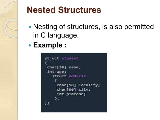 Structures in c language | PPTX