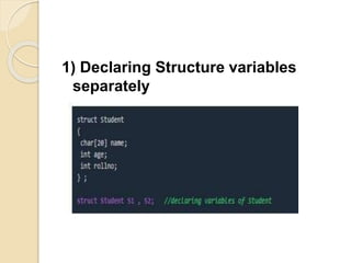 Structures in c language | PPTX