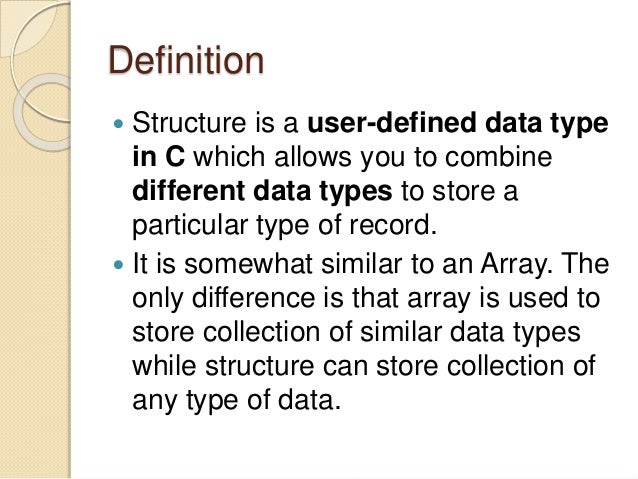 Structures in c language