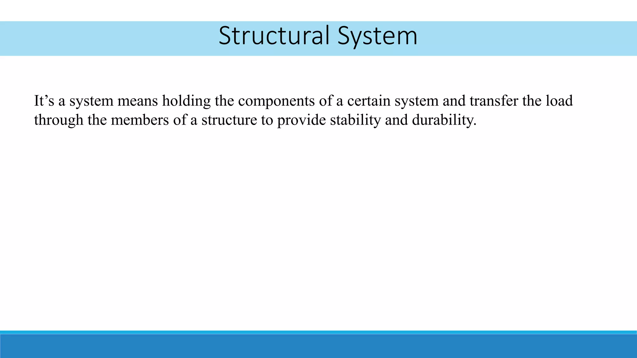 Buildings Structure system | PPTX