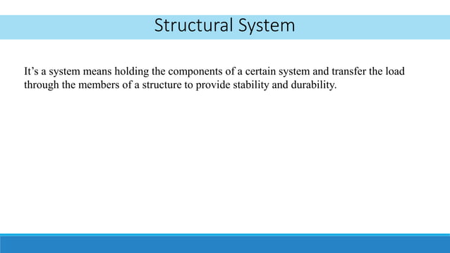 Buildings Structure system | PPTX