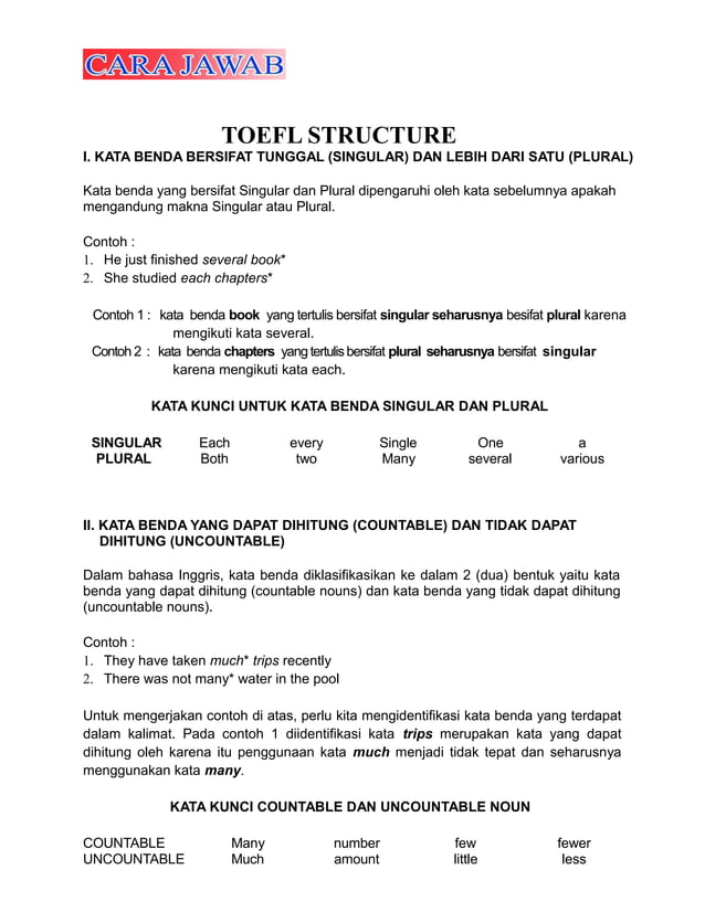 Structure toefl learning (upi 2018) | RTF | Blood Disorders | Diseases and Conditions