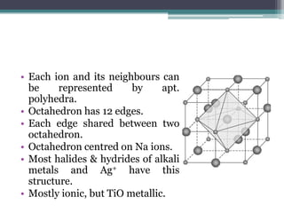Structure types of crystals | PPTX