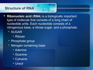 Structure & types of rna | PPT