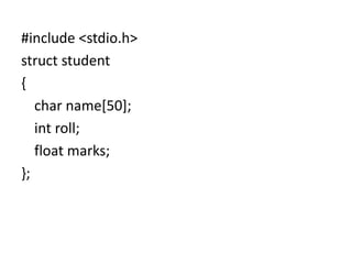 Structure & union | PPT