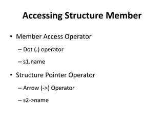 Structure & union | PPT