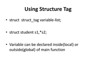 Structure & union | PPTX