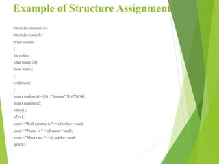 Structure & Union in C++ | PPTX