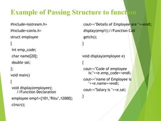 Structure & Union in C++ | PPTX