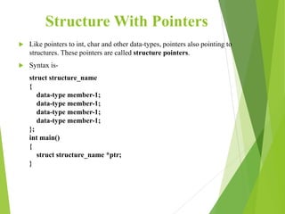 Structure & Union in C++ | PPTX | Programming Languages | Computing