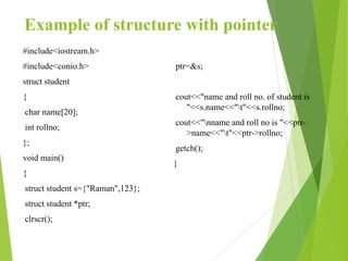 Structure & Union in C++ | PPTX | Programming Languages | Computing