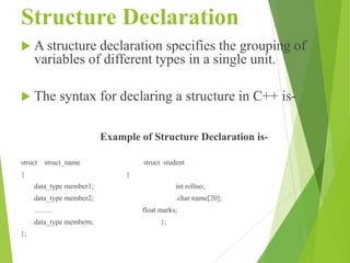Structure & Union in C++ | PPT