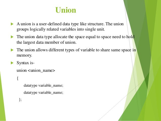 Structure & Union in C++