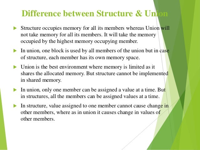 Structure & Union in C++