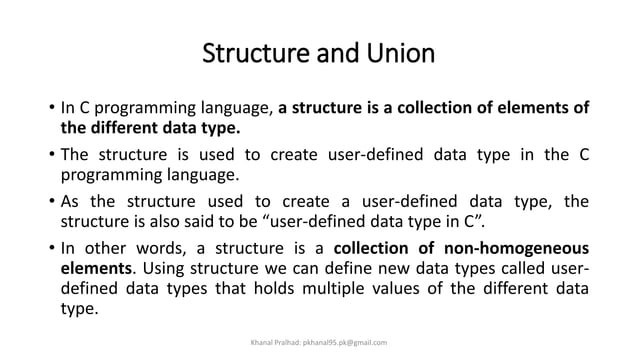 Structure&union | PPT