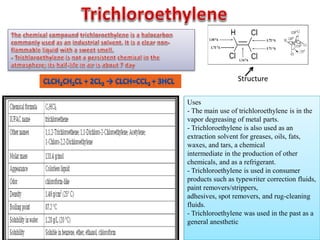 Structure & uses of chemicals | PPTX