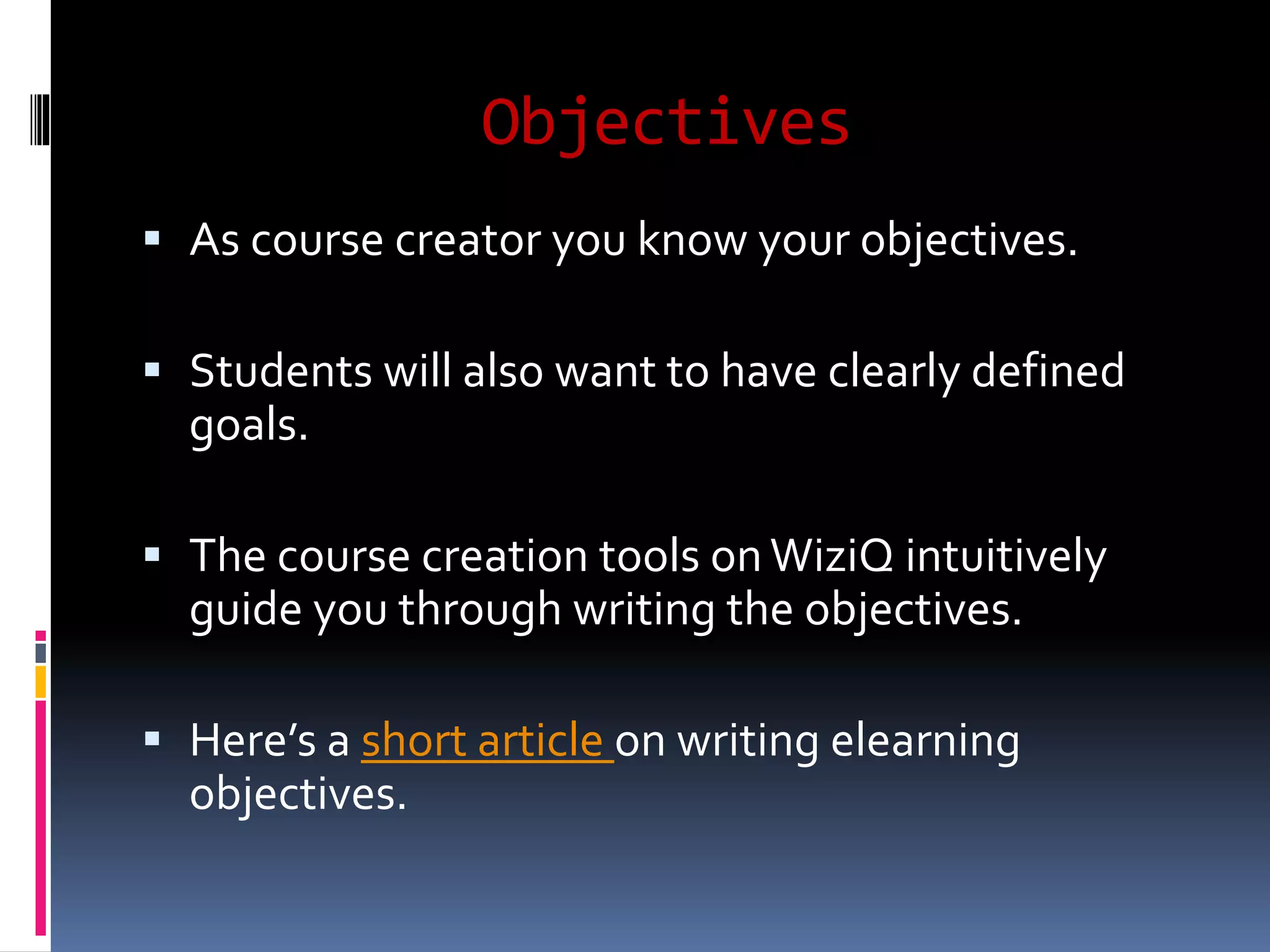 Structure your elearning course | PPT