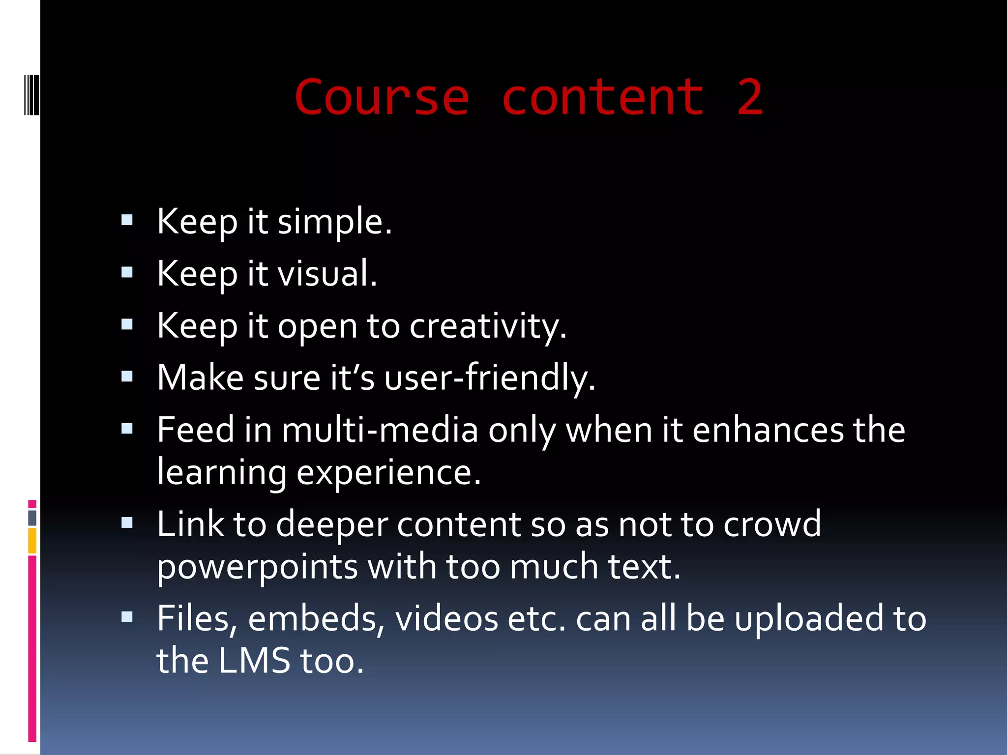 Structure your elearning course | PPT