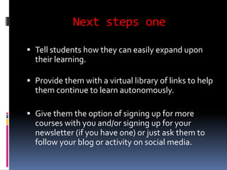 Structure your elearning course | PPT