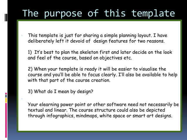 Structure your elearning course | PPT