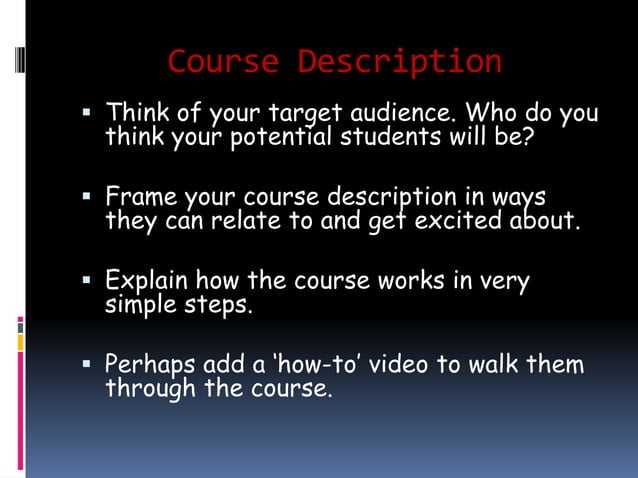 Structure your elearning course | PPT