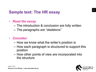 Structure your writing | PPT | Free Download