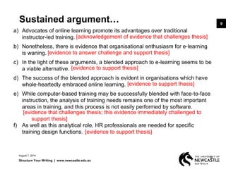 Structure your writing | PPT | Free Download