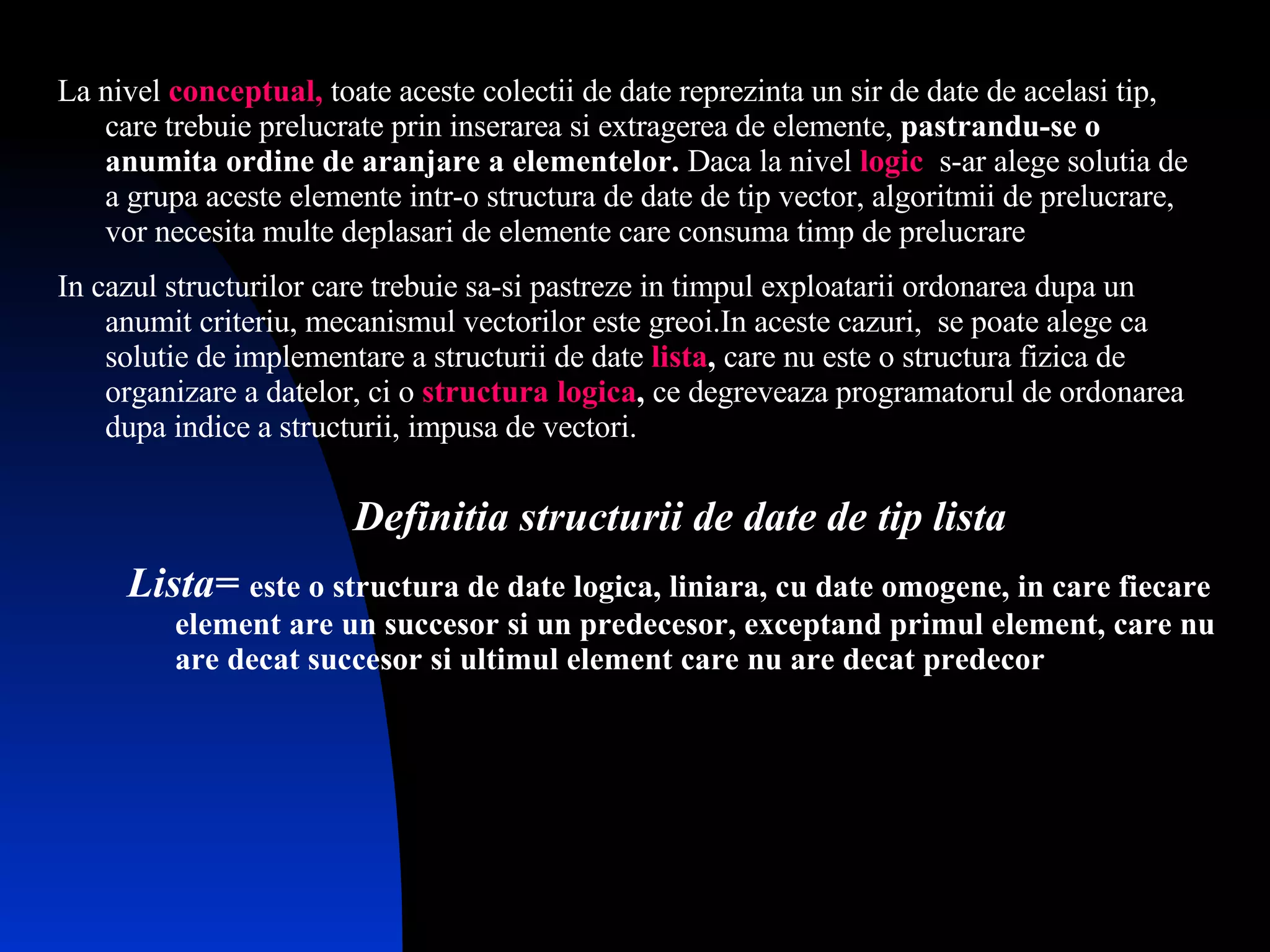 Structuri De Date Alocate Dinamic | PPT